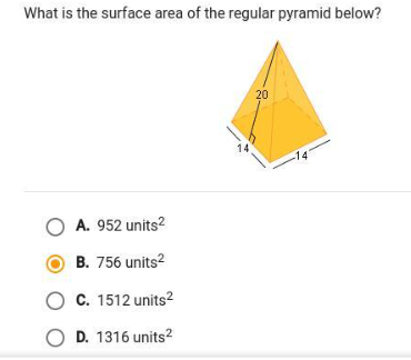Surface Area Of A Regular Pyramid Formula
